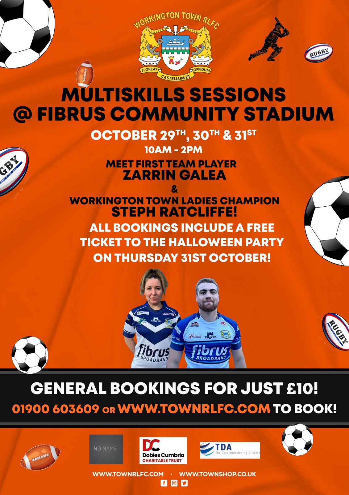 Multiskills session at Fibrus Community Stadium on October 29, 30, and ...